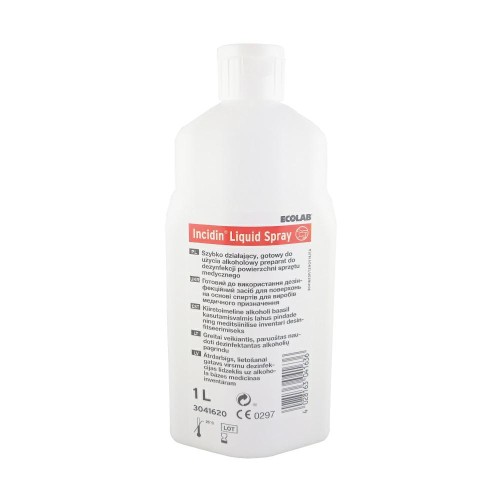 Ecolab INCIDIN LIQUID SPRAY 1 L do szybkiej dezynfekcji BEZ ...