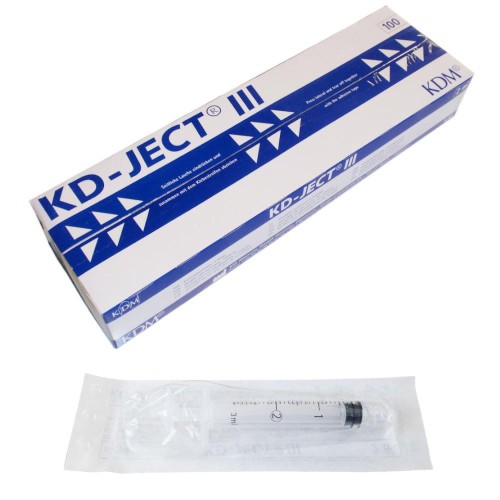 Strzykawki 3-częściowe KD-JECT III 2ml (KDM) LUER LOCK ref. 831908 (100 ...